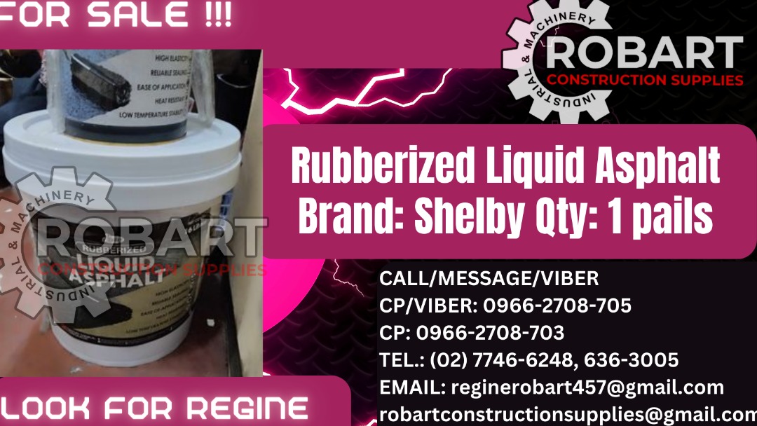 Rubberized Liquid Asphalt Brand: Shelby Qty: 1 pail, Commercial ...