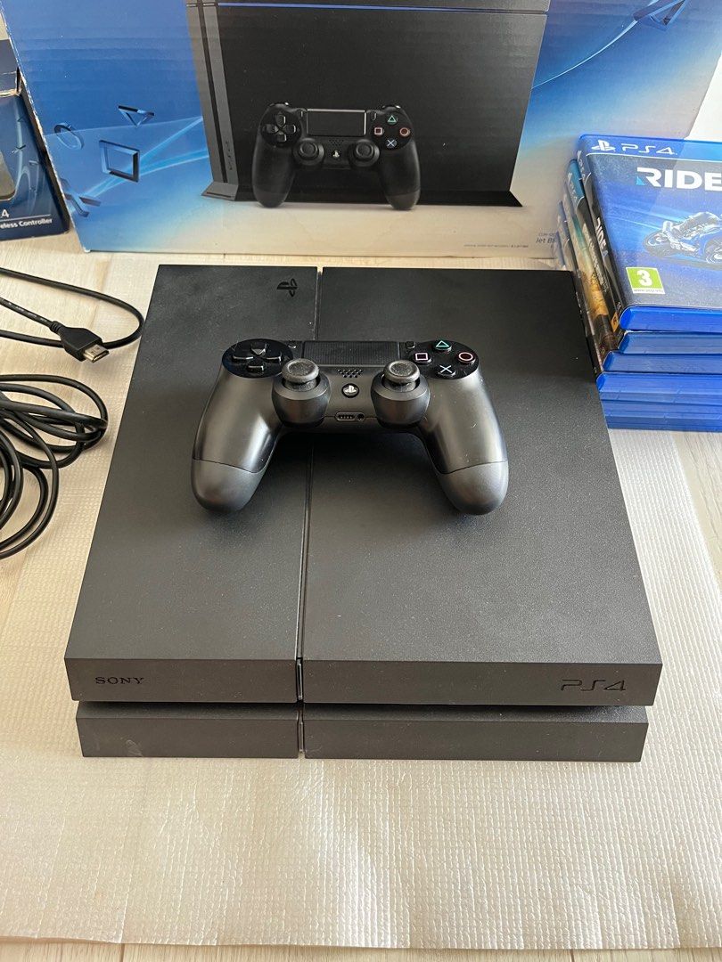 Sony Playstation Ps4 Fat 500gb 2 Joystick + 7 Game, Video Game, Konsol ...