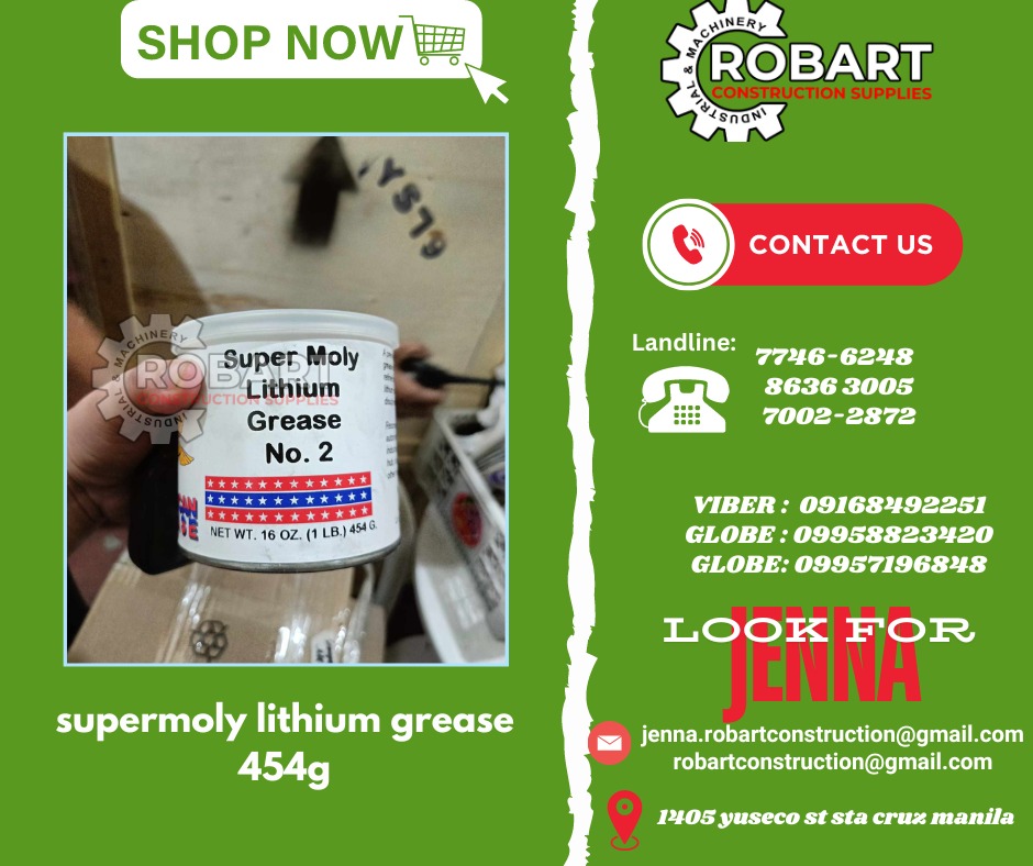 supermoly lithium grease 454g, Commercial & Industrial, Construction Tools & Equipment on Carousell