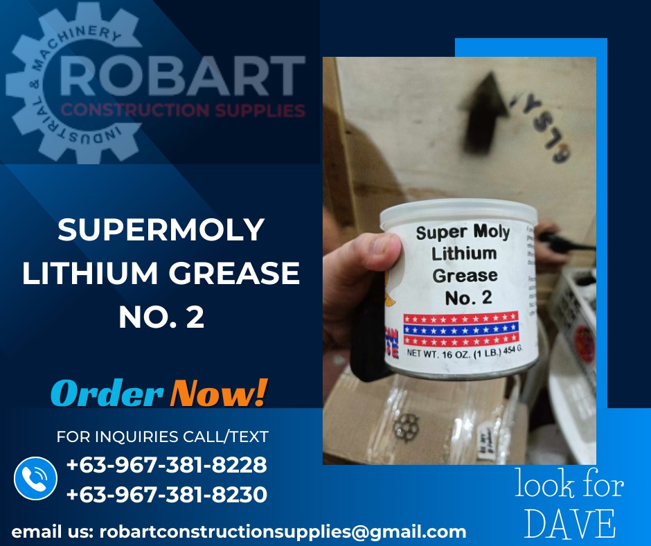 SUPERMOLY LITHIUM GREASE NO.2, Commercial & Industrial, Construction ...