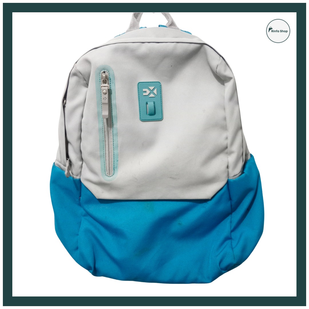 tas ransel exsport tas sekolah tas punggung - biru abu, Fesyen Wanita ...