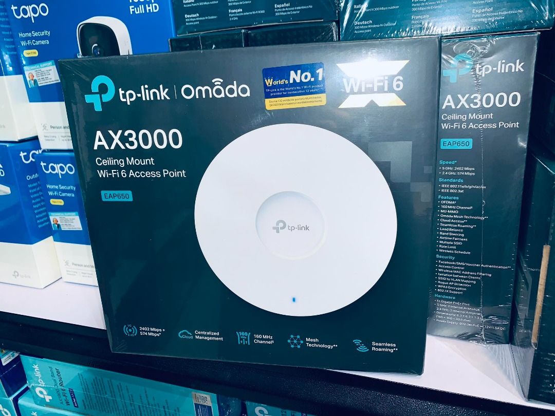 TP-Link EAP650 AX3000 Ceiling Mount WiFi 6 Access Point, Computers & Tech, Parts & Accessories ...