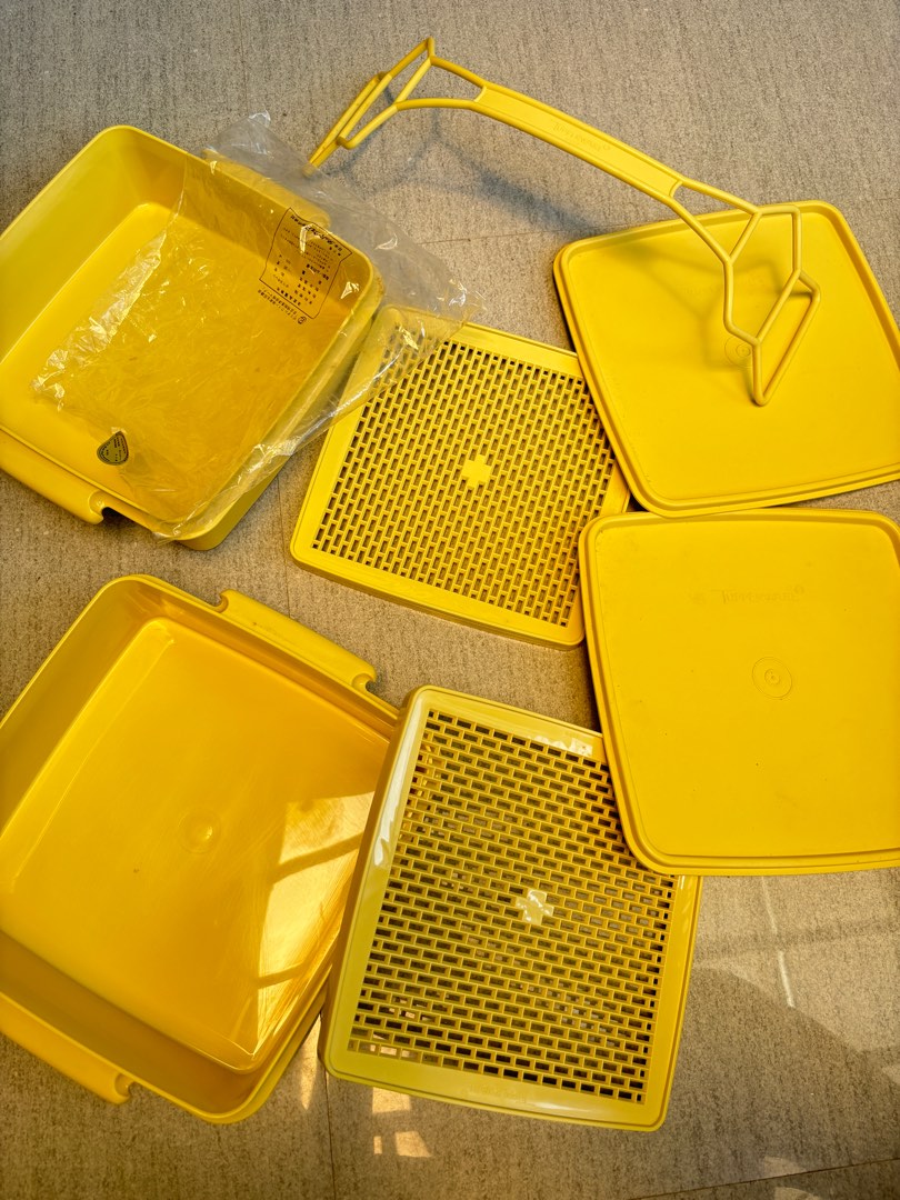 Tupperware Picnic Set (Yellow), Furniture & Home Living, Kitchenware ...