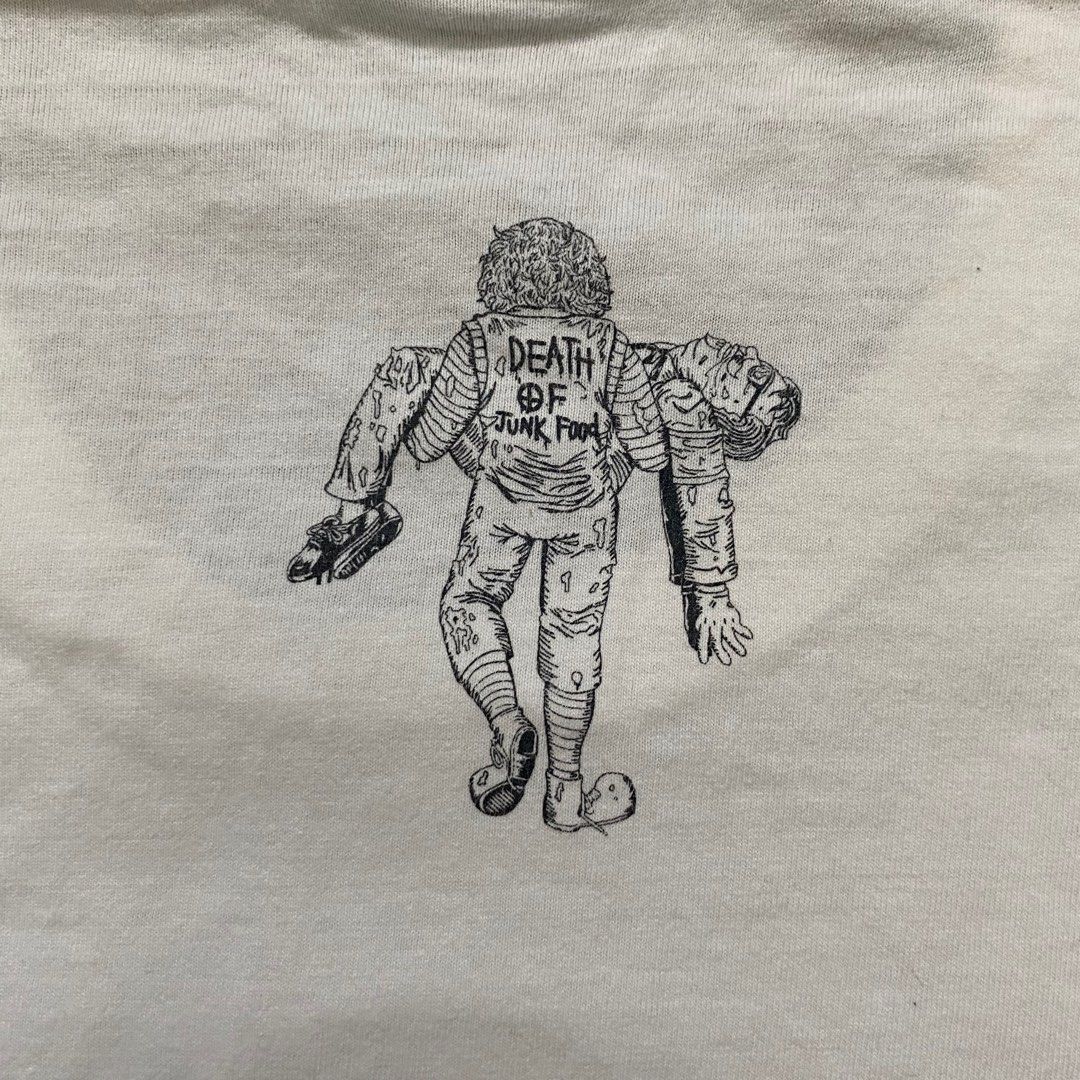 Vintage 2000s Death Of Junk Food Mc Donald Kfc Tshirt, Fesyen Pria ...