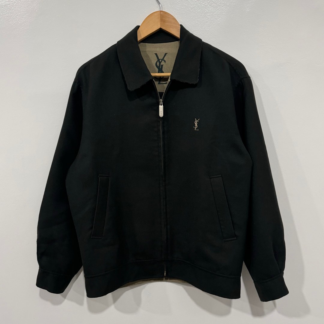 Vintage YSL Harrington Jacket, Men's Fashion, Coats, Jackets and ...