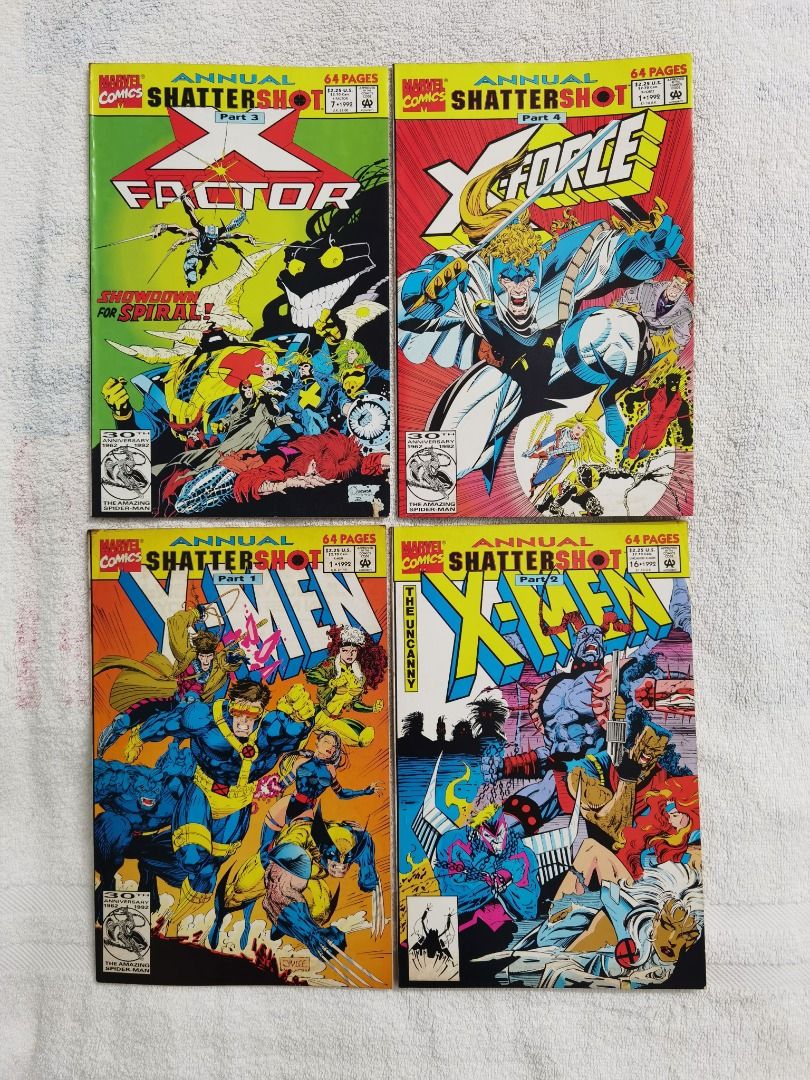 X-MEN (1992): SHATTERSHOT. X-Men Annual crossover. complete set ...