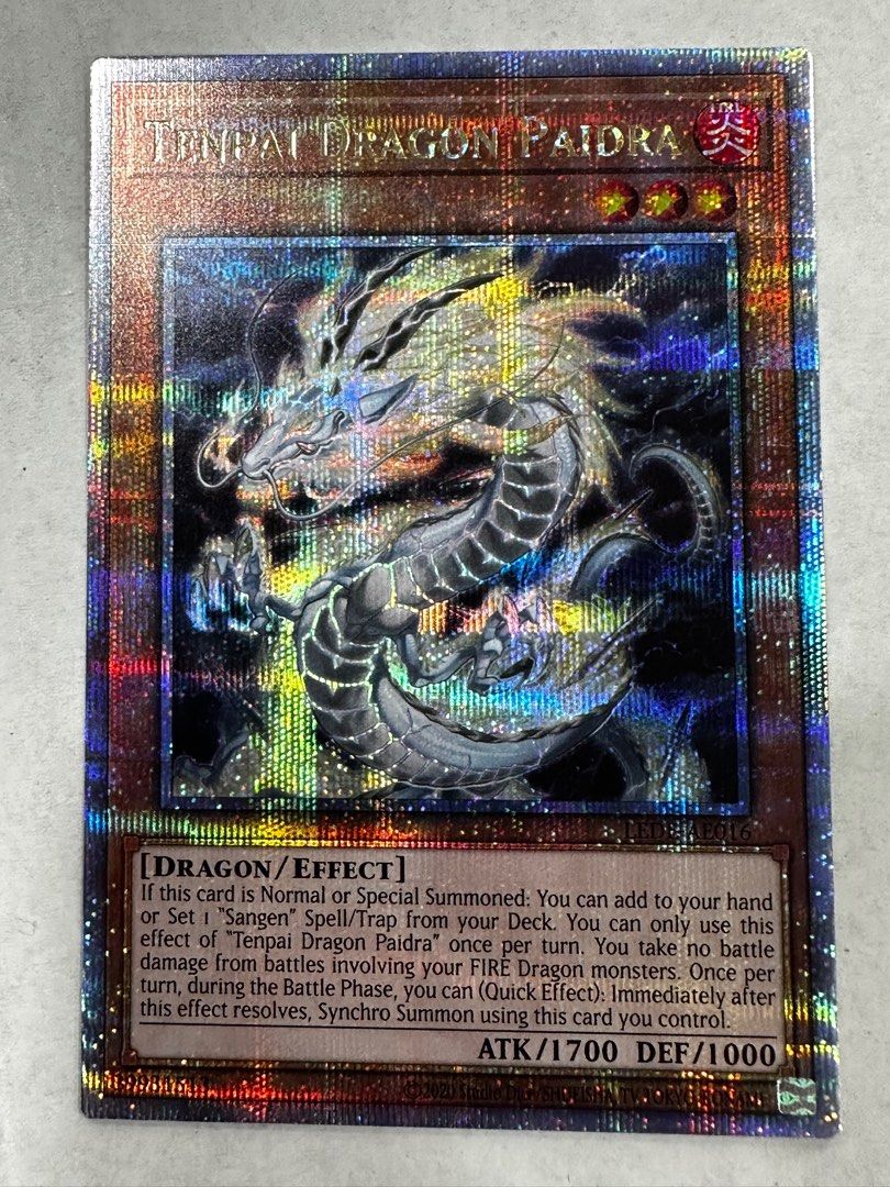 Yugioh tenpai dragon , paidra lede-ae016 qscr, Hobbies & Toys, Toys ...