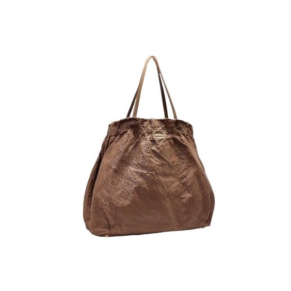 100% Authentic Prada Wrinkled Nappa Leather Hobo Bag (Brown), Luxury ...