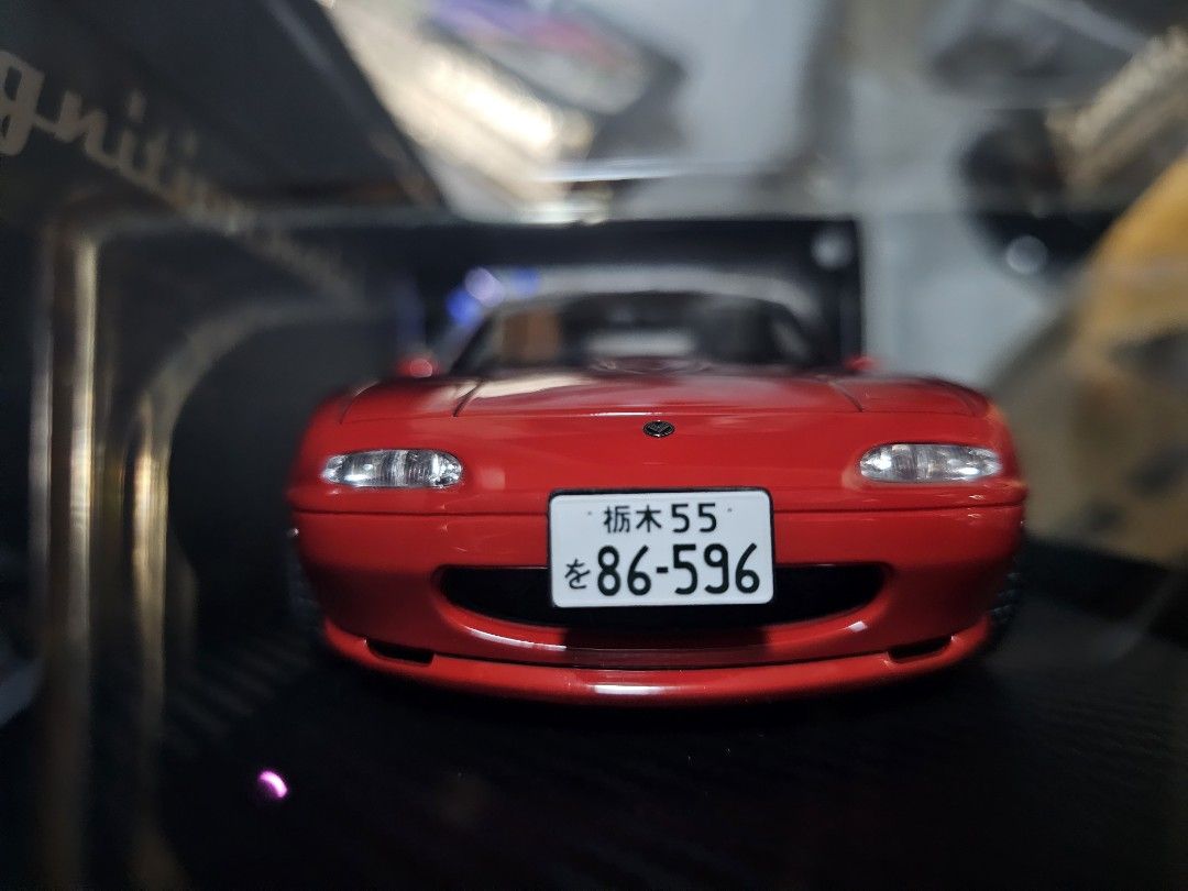 1:18 Initial D Mazda Roadster Carplate, Hobbies & Toys, Toys & Games on ...