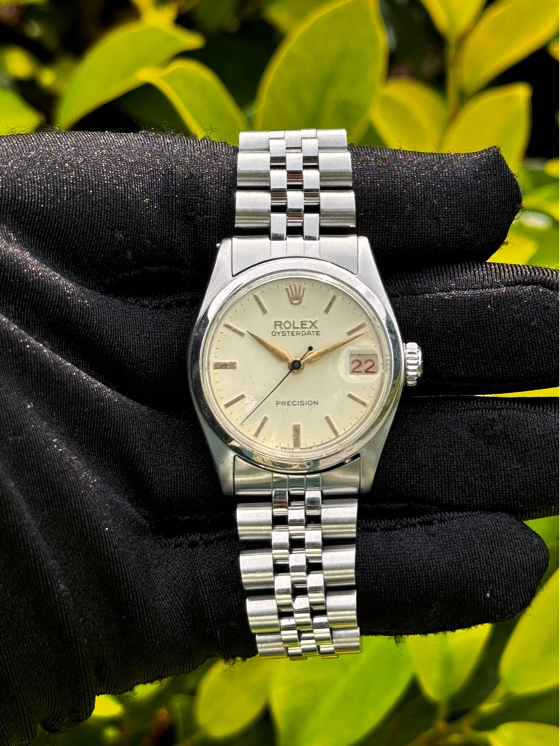 SOLD 1950 Rolex OysterDate Precision Date 6066 with original bracelet, Luxury, Watches on Carousell