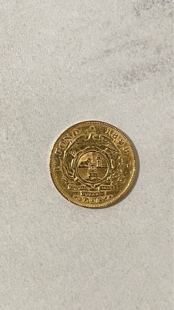 1 Pond 22k Gold Coin, Hobbies & Toys, Memorabilia & Collectibles ...