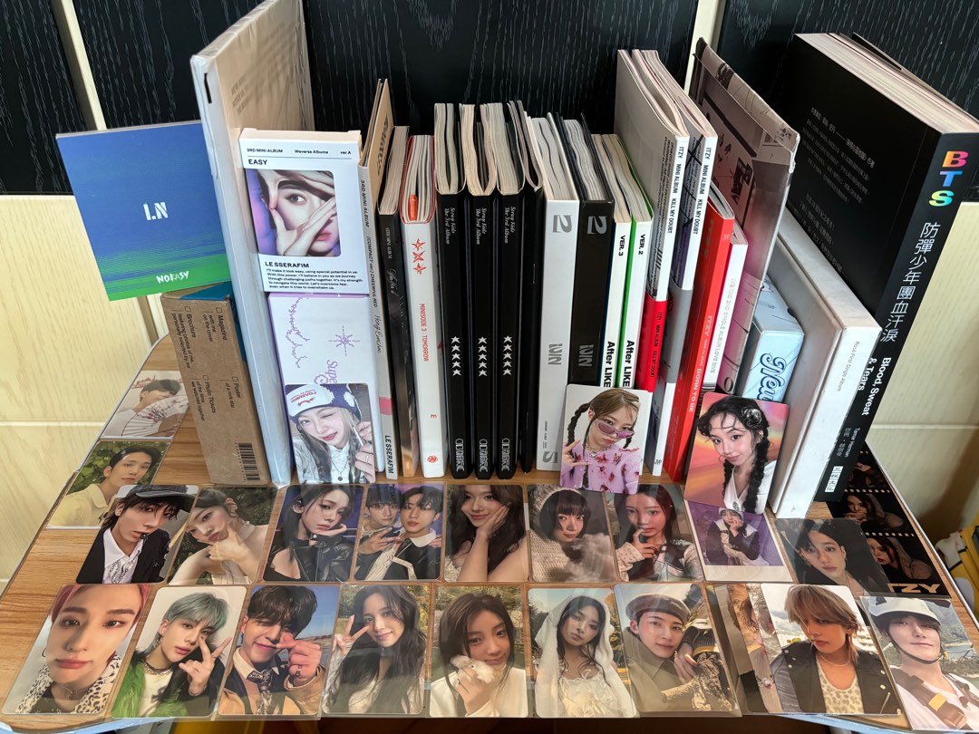 25 本全齊專輯+特典+大量專卡 +紀念專書+限量版官方物 Twice Skz TXT Newjeans Illit Lesserafim BTS V ITZY Blackpink IVE ...
