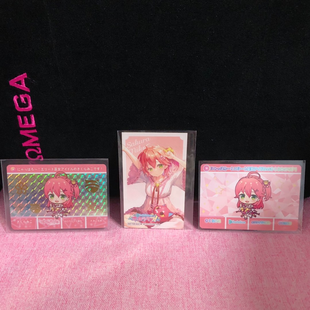 [3 for $15] Hololive Sakura Miko Hologram Chibi Cards and Sticker, Hobbies & Toys, Memorabilia ...