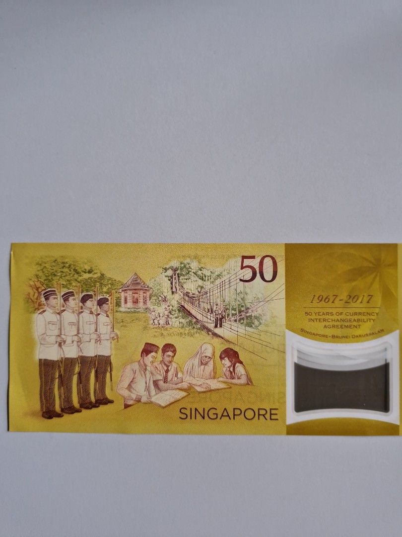 $50 Singapore Plastic Note, Hobbies & Toys, Memorabilia & Collectibles ...