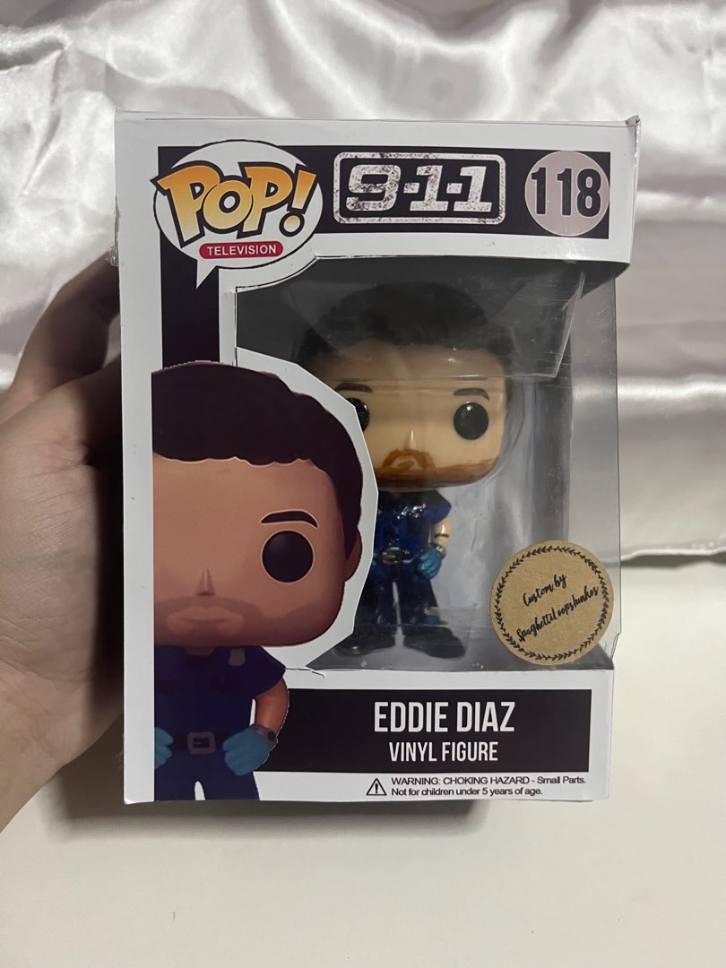 9-1-1 911 ABC Eddie Diaz Custom Handmade Funko Pop, 9-1-1 911 Buddie ...
