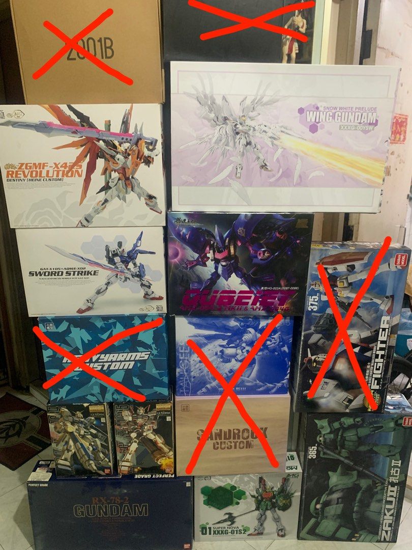 機動戰士 gundam 高達模型 pg mg hg 龍桃子 大班 模心 超新星 bandai 御模道 wing seed uc, 興趣及遊戲, 玩具 & 遊戲類 - Carousell