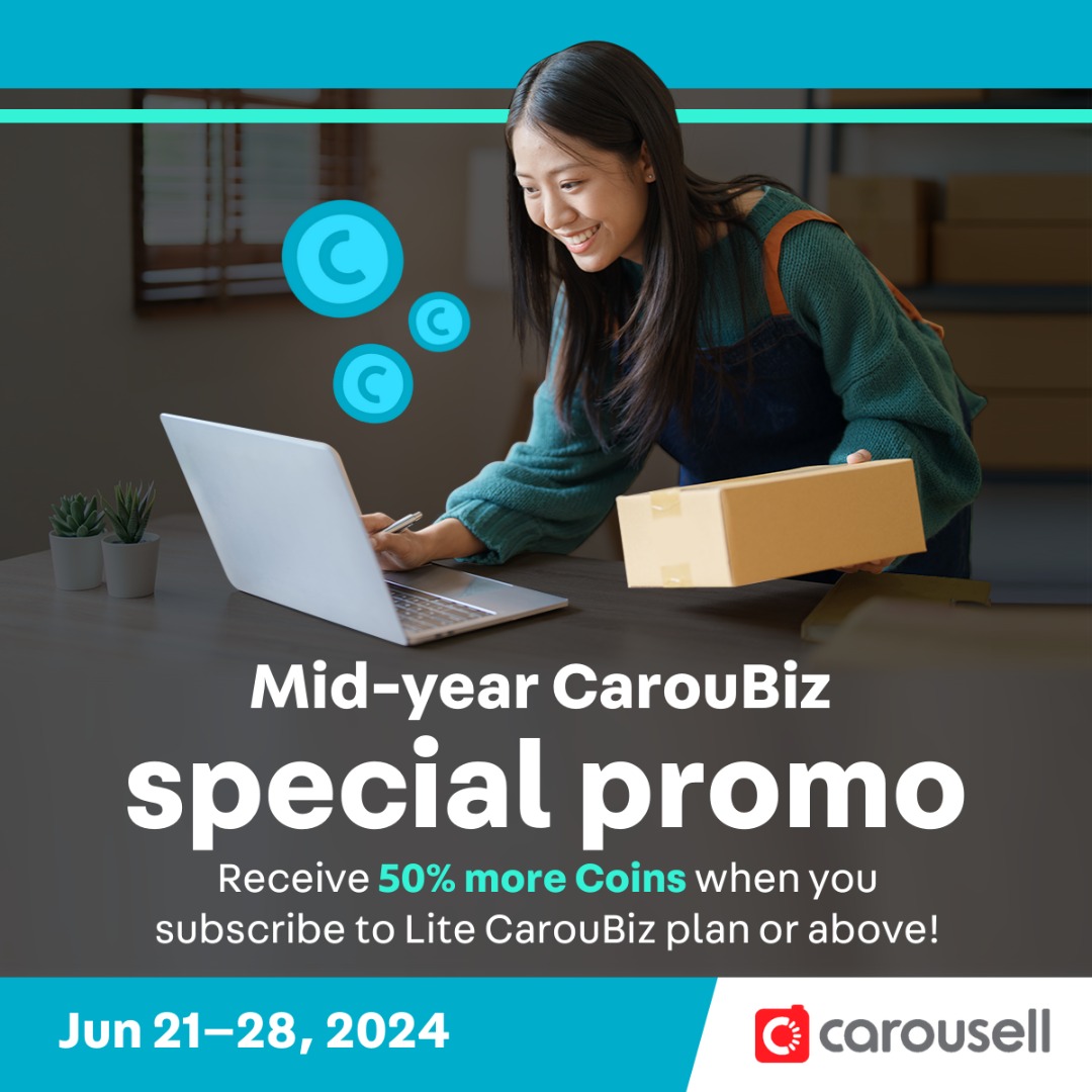 ⚡️ Mid-year promo: receive 50% more Coins when you subscribe to CarouBiz today!, Announcements ...