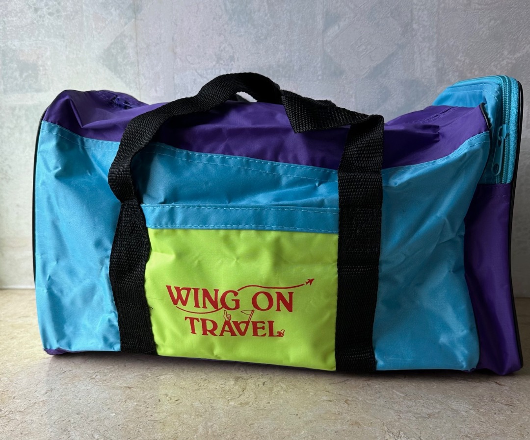 全新 Wing On Travel Nylon Shoulder / Hand Bag 永安旅行袋 尼龍款, 興趣及遊戲, 旅行, 旅遊 ...