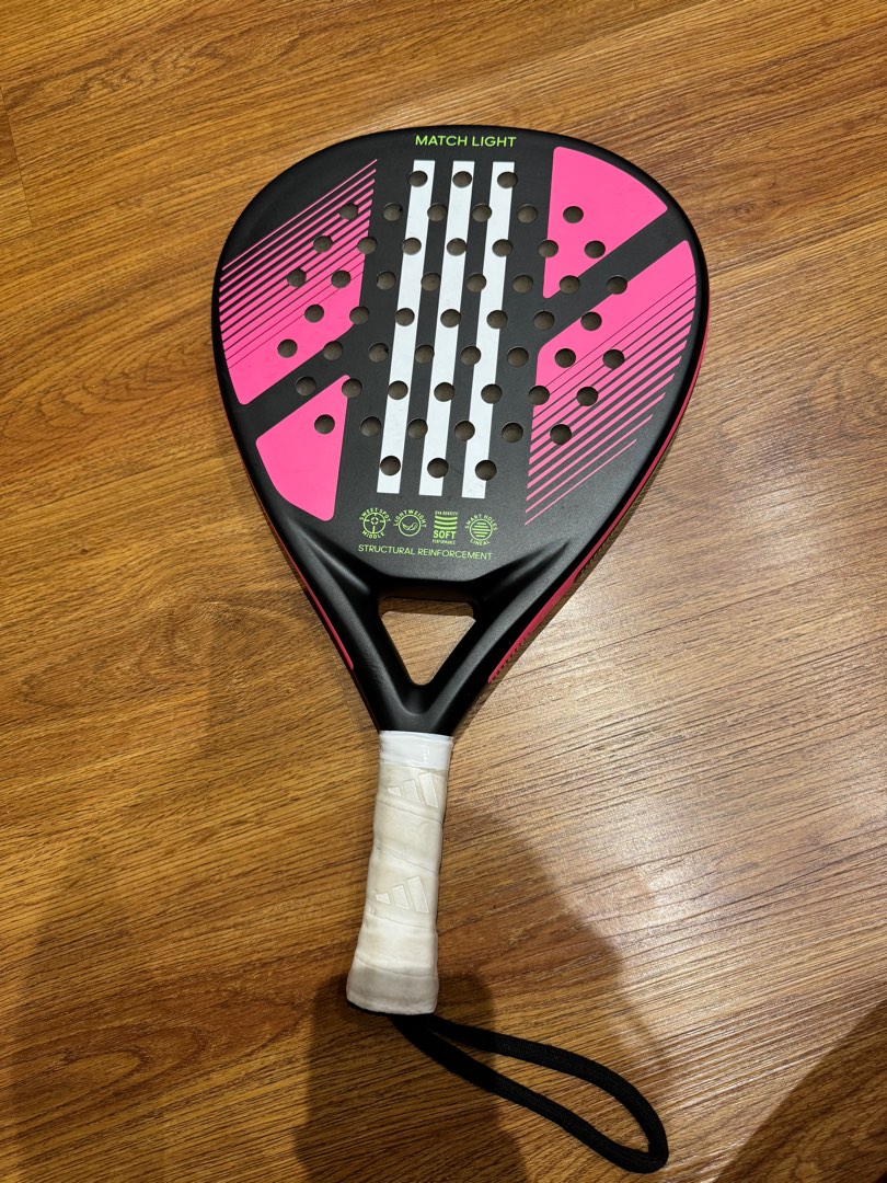 Adidas match light padel racket with free 3 balls, Sports Equipment ...