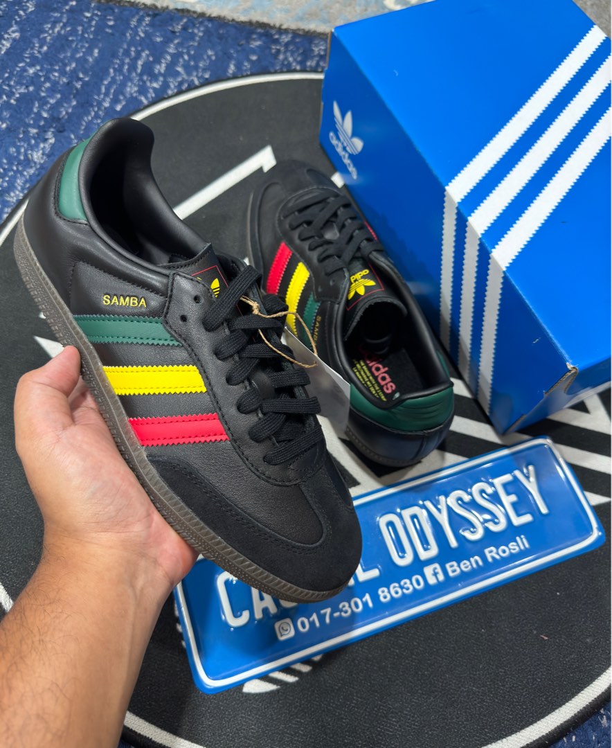 Adidas Samba Rasta, Men's Fashion, Footwear, Sneakers on Carousell