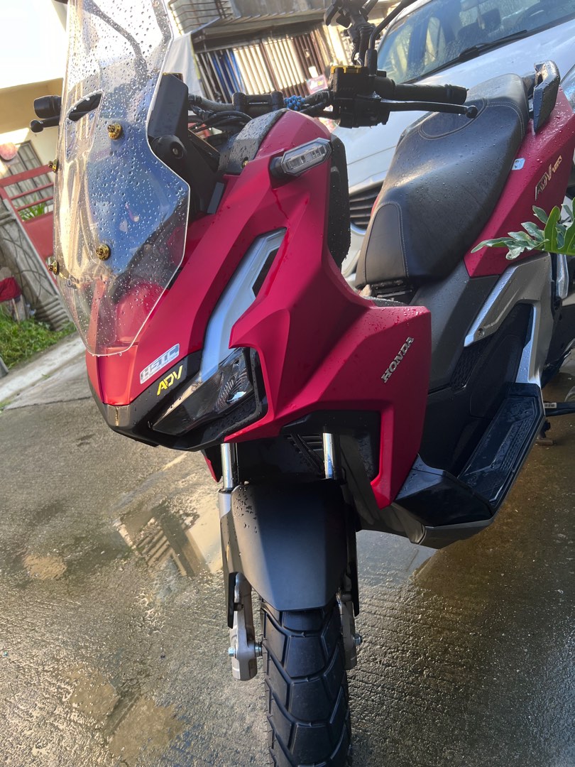 ADV 160 2024 Matt Red, Motorbikes, Motorbikes for Sale on Carousell