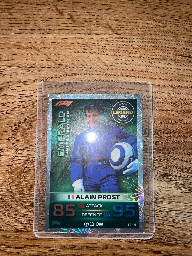 Alain Prost Turbo Attax 2024 Emerald Limited Edition Card, Hobbies ...