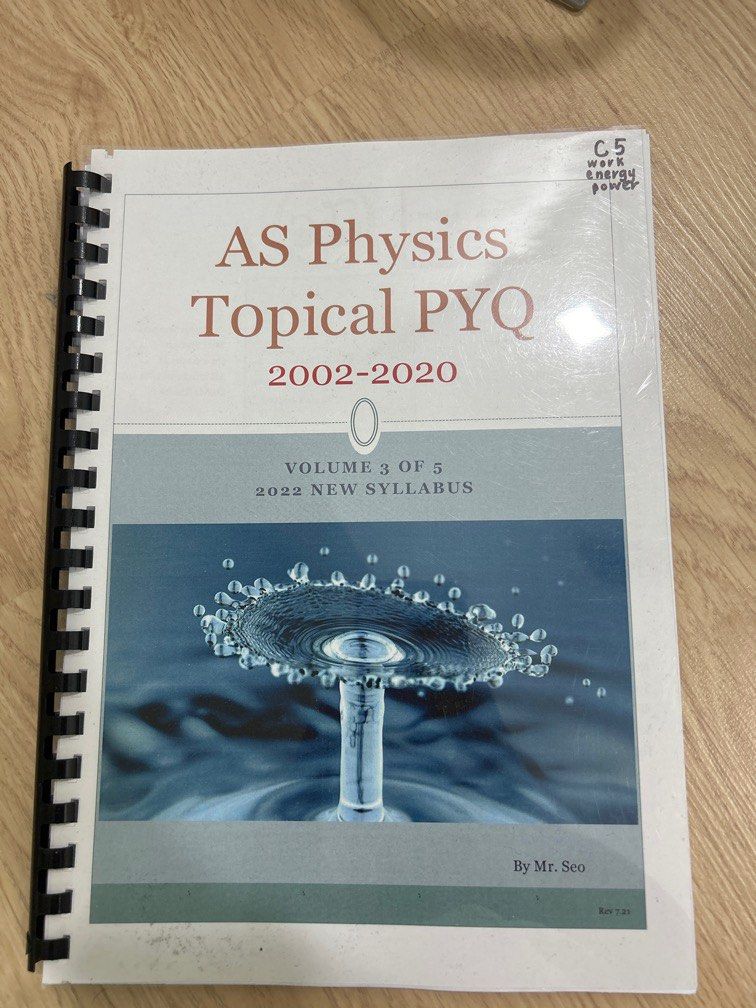 AS PHYSICS TOPICAL PYQ 2002-2020, Hobbies & Toys, Books & Magazines ...