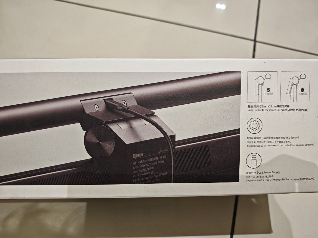 Baseus I-Wok Monitor Light Bar, Computers & Tech, Parts & Accessories ...