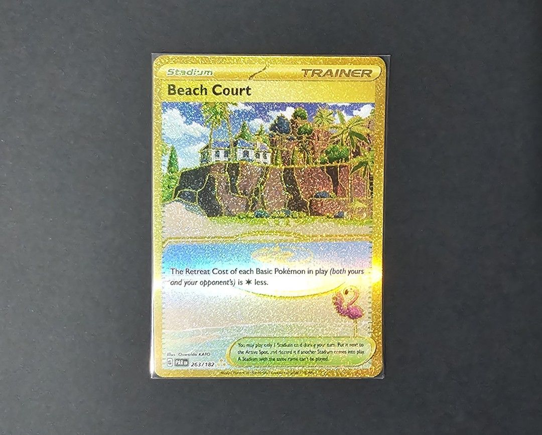 Beach Court #263/182 Gold Secret Rare - Eng ver Paradox Rift, Hobbies ...