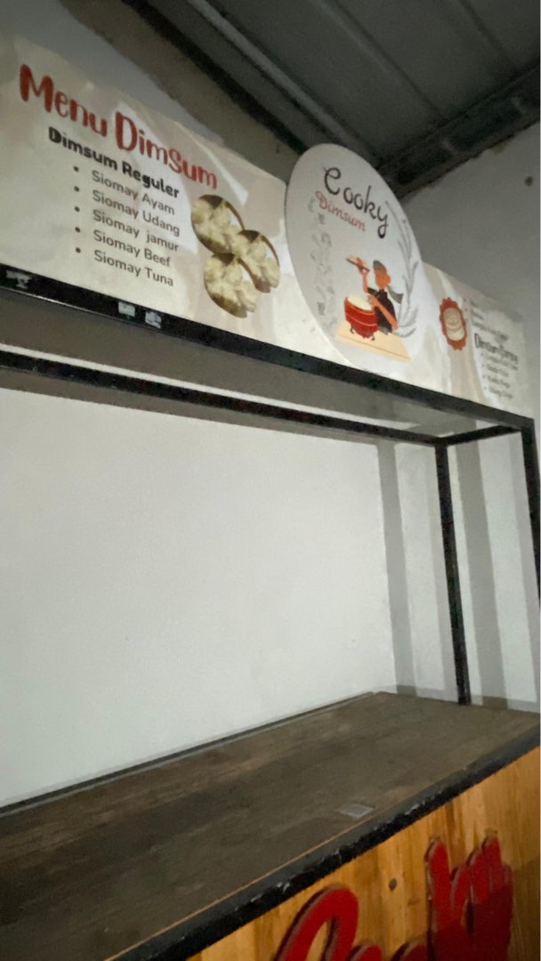 Booth dimsum ukuran 1,5 meter, Perabotan Rumah di Carousell