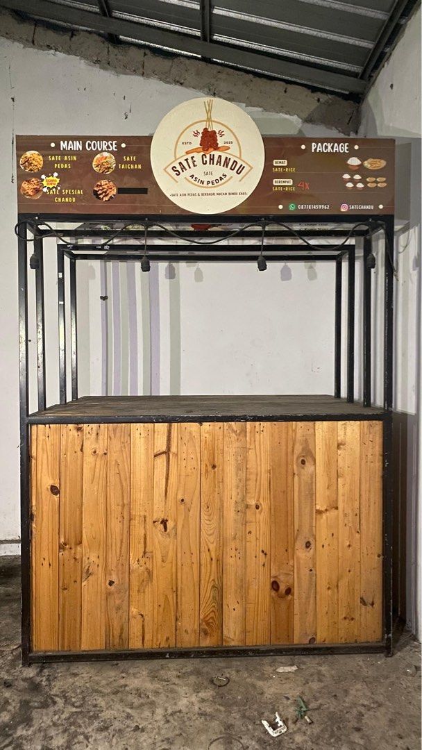 Booth dimsum ukuran 1,5 meter, Perabotan Rumah di Carousell