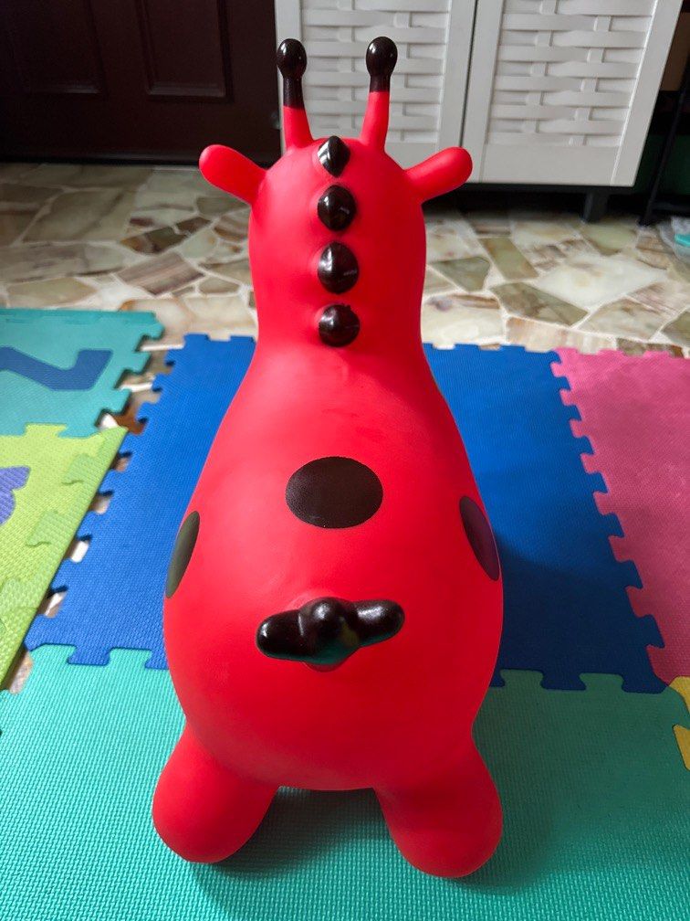 Bouncy Rubber Giraffe Hopper, Hobbies & Toys, Toys & Games on Carousell