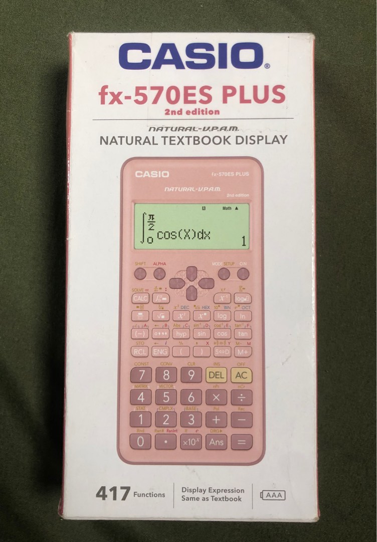 CASIO FX-570ES PLUS 2ND EDITION PINK, Hobbies & Toys, Stationary & Craft, Stationery & School ...