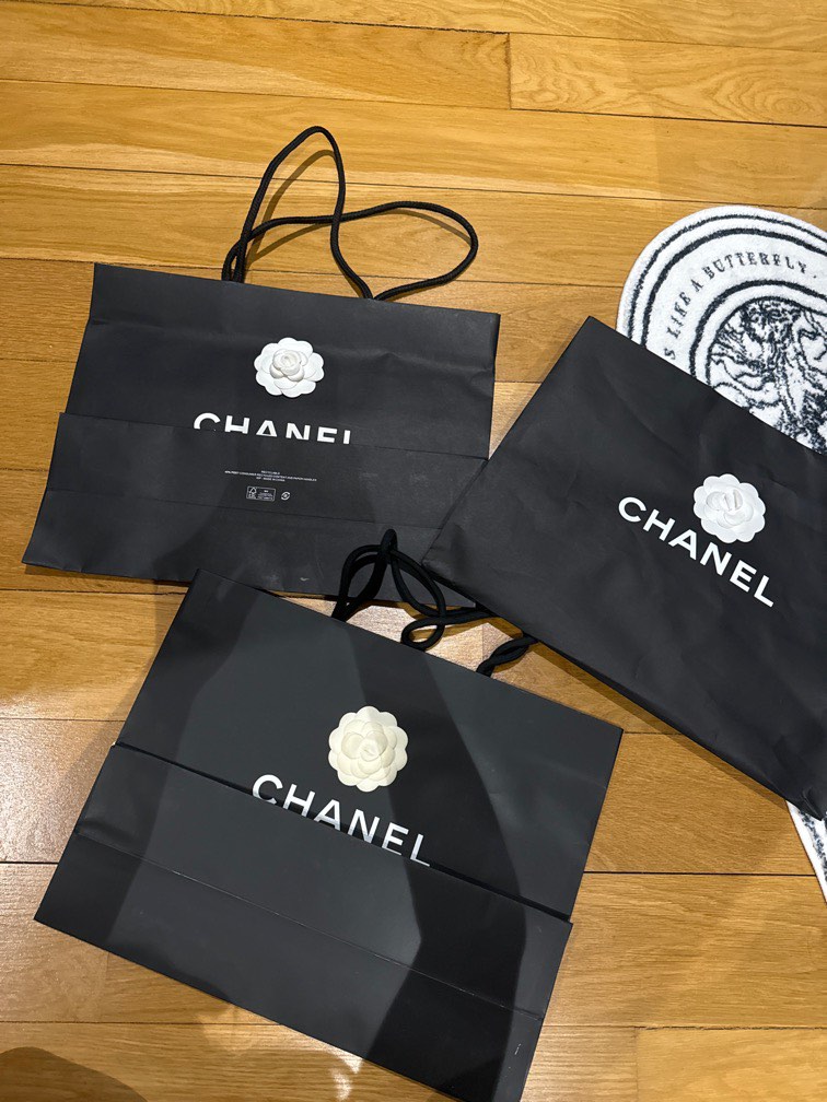 Chanel big size paper with white flower, Luxury, Bags & Wallets on ...