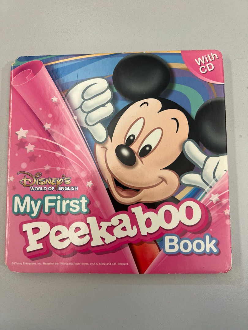 Disney's World of English My First Peekaboo book with CD, 興趣及遊戲, 書本 ...