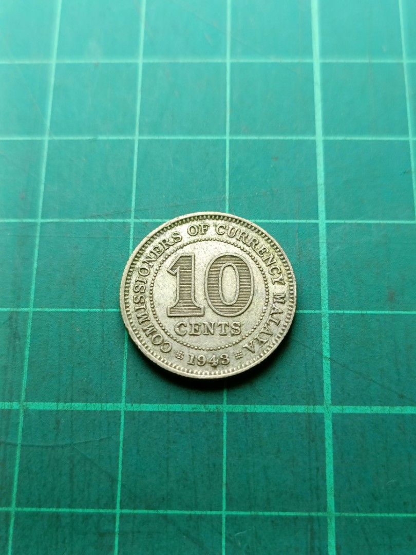 Duit Syiling Malaya Silver lama. #3 MALAYA 10 CENTS KING GEORGE VI ...