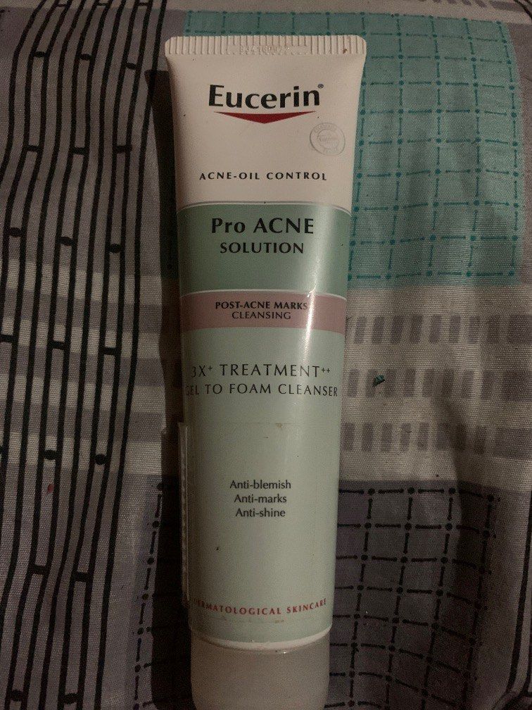 Eucerin cleanser pro acne solution, Beauty & Personal Care, Face, Face ...