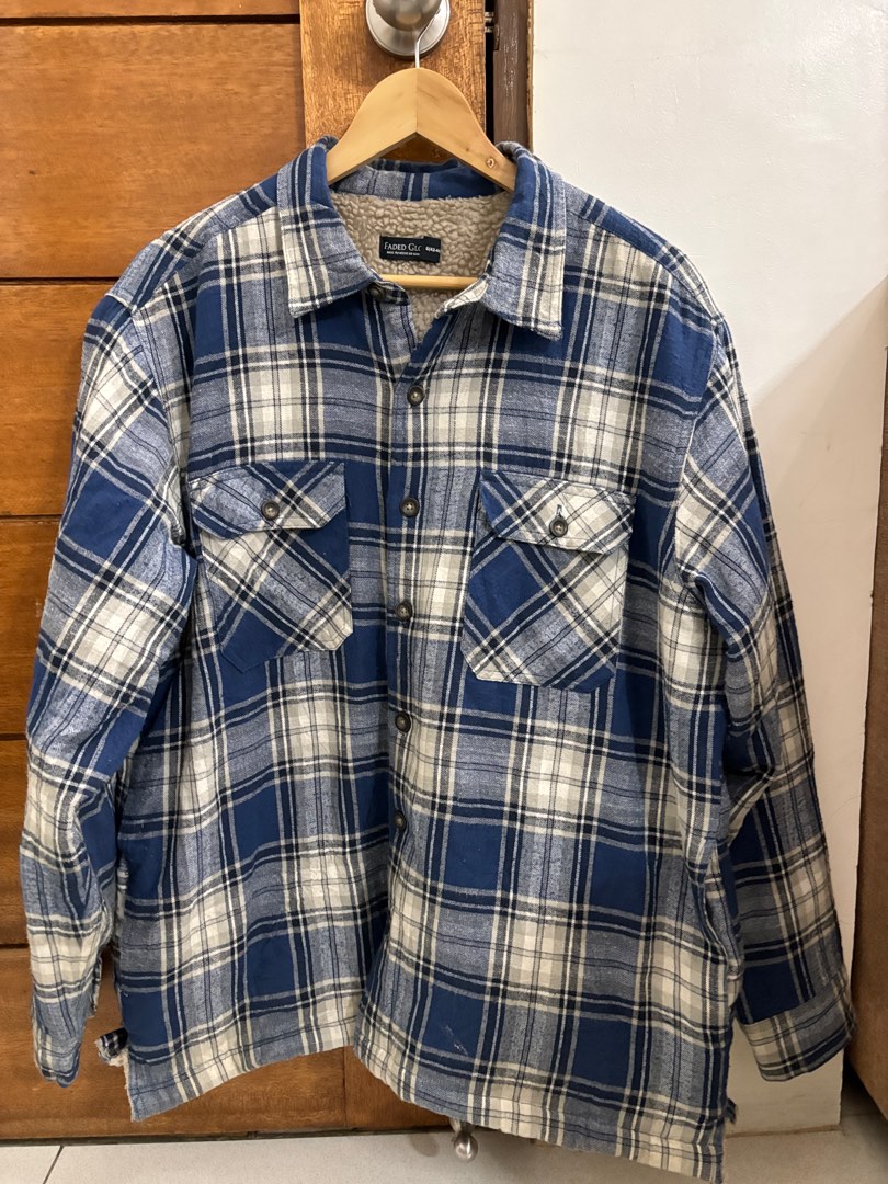 Faded Glory Flannel Jacket, Men's Fashion, Coats, Jackets and Outerwear ...