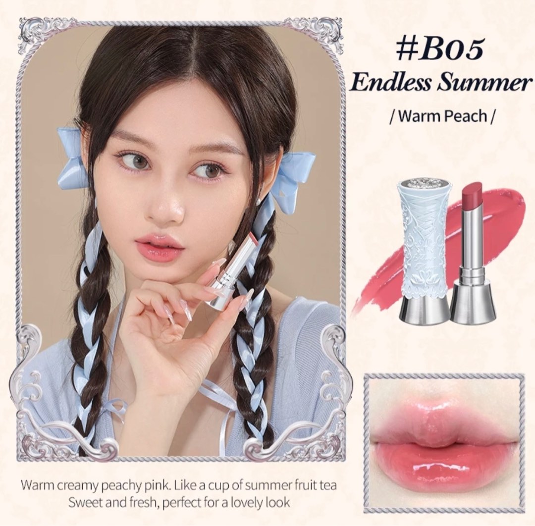 Flower Knows Swan Ballet Series Shine Lipstick 3.5g B05 Endless Summer ...