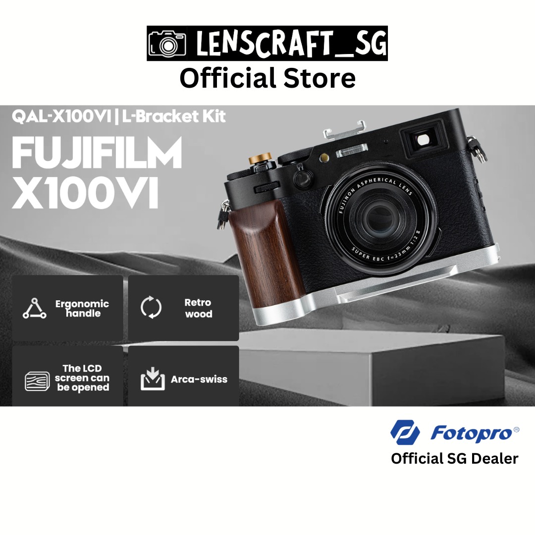 FOTOPRO QAL-X100VI Fujifilm L-Bracket kit [Not Included Thumb Grip ...