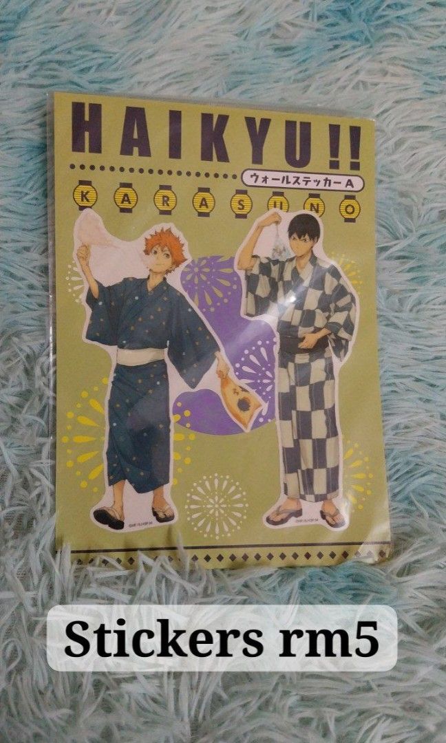 Haikyuu sticker hinata kageyama anime haikyu, Hobbies & Toys ...