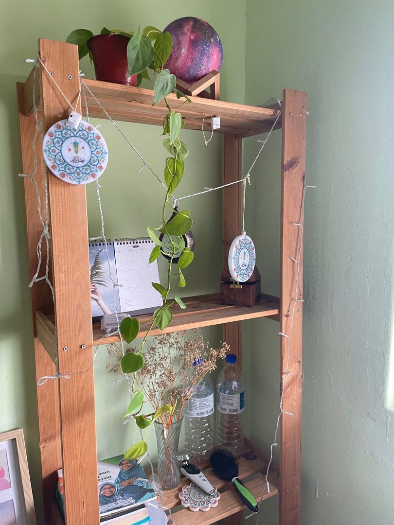 Ikea ALBERT wooden shelf, Furniture & Home Living, Furniture, Shelves ...