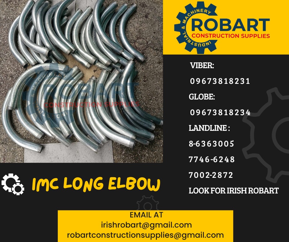 Imc long elbow, Commercial & Industrial, Construction Tools & Equipment ...