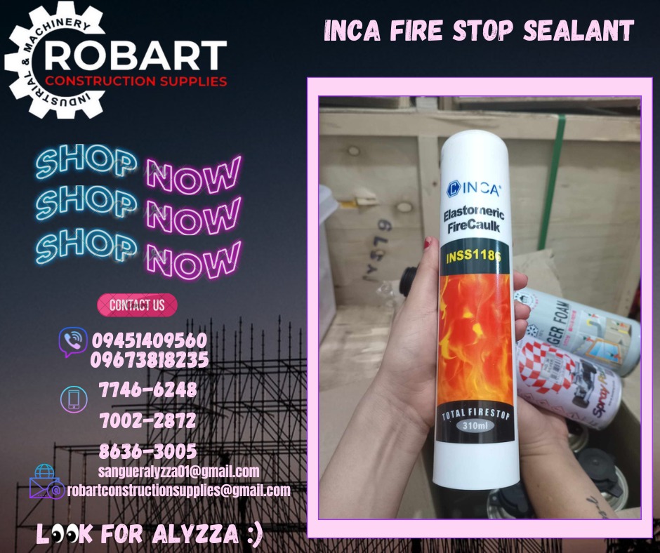 inca fire stop sealant 310ml, Commercial & Industrial, Construction ...