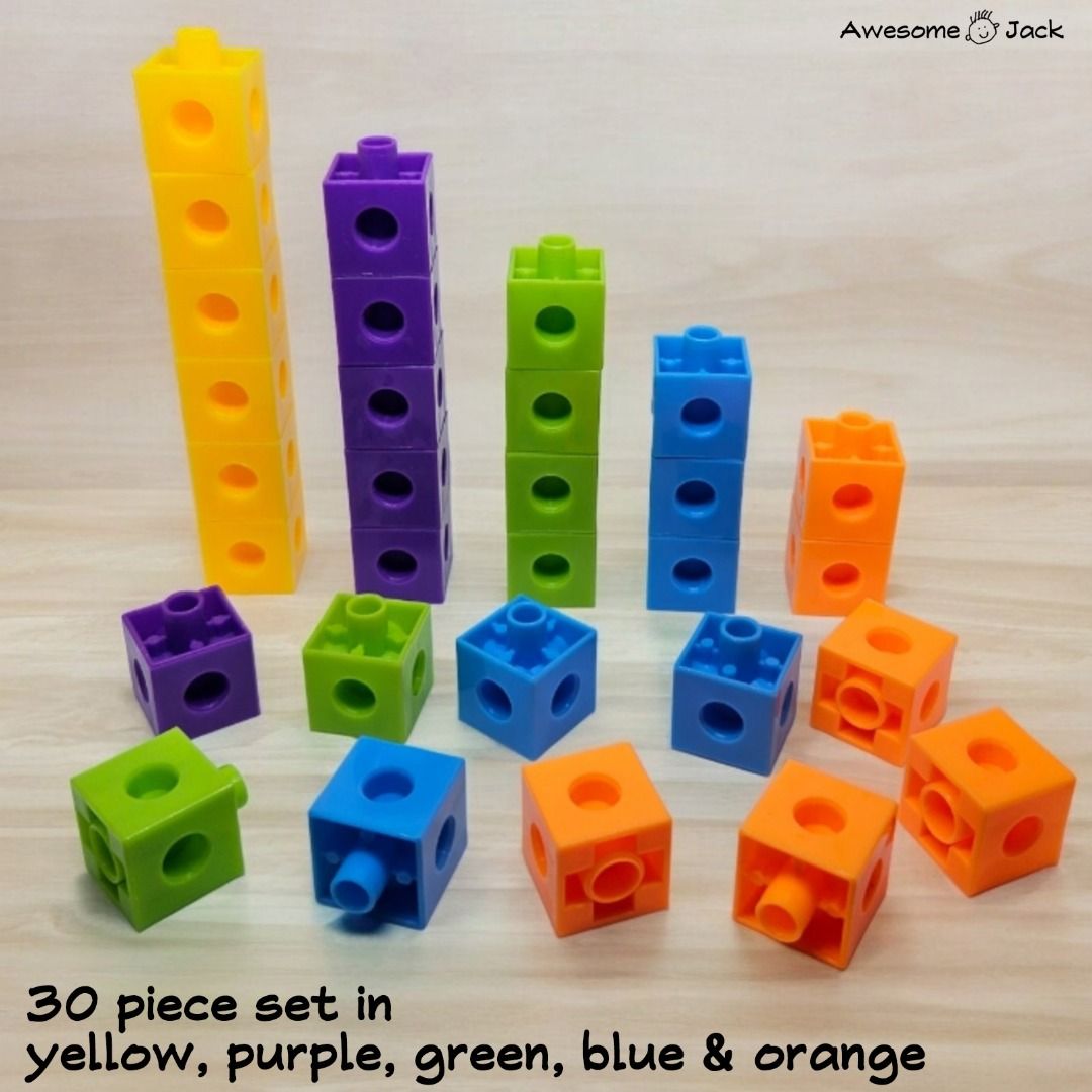 Interlocking Cubes Sensory and Cognitive Therapy Toys, Hobbies & Toys ...