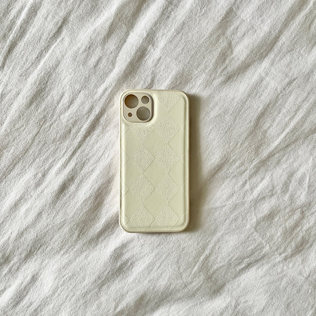 Iphone 13 case (cream color, textured case), Mobile Phones & Gadgets ...