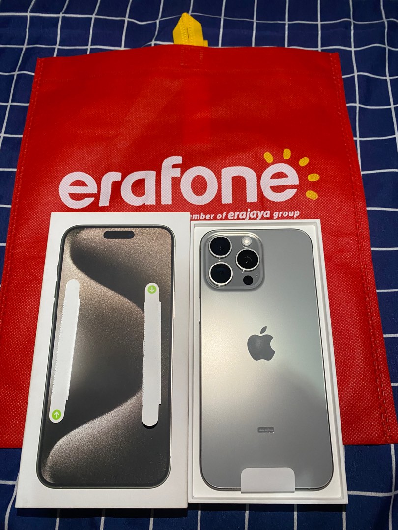 iPhone 15 PROMAX 256gb IBOX BARU BUKA SEGEL, Telepon Seluler & Tablet ...
