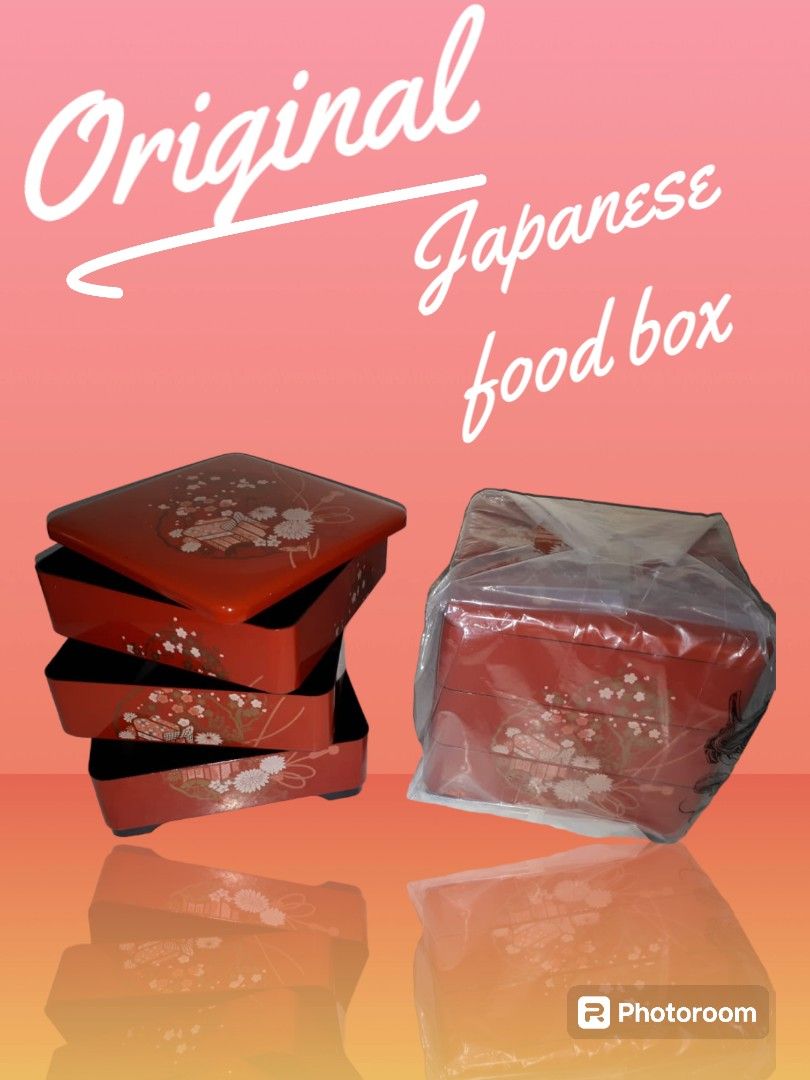 Japanese bento food box original 100% wadah makanan jepang, Kitchen ...