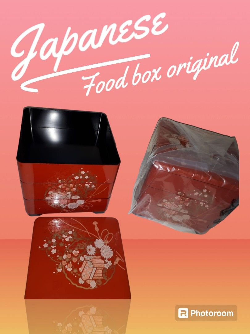 Japanese bento food box original 100% wadah makanan jepang, Kitchen ...