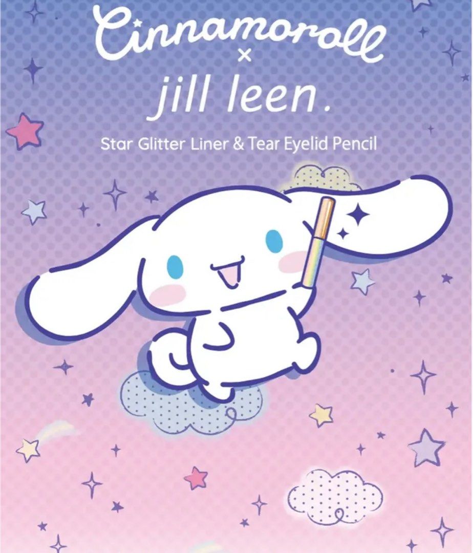 限定款JILL LEEN x Sanrio Cinnamoroll Tear Eyelid Pencil 聯名 淚袋筆 臥蟬大耳狗, 香水、美妝、保養, 眼部彩妝、保養在旋轉拍賣